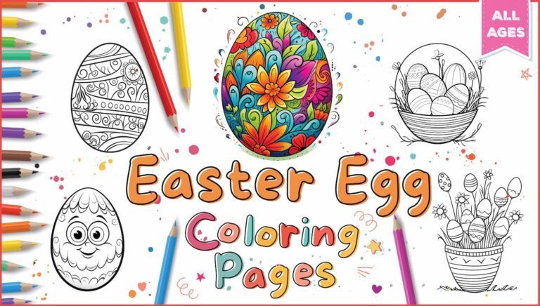 Easter Egg Coloring Pages - World of Printables