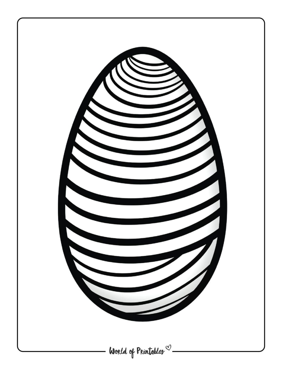 Easter Egg Coloring Pages - World of Printables