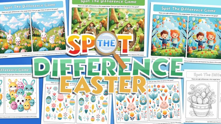 Easter Spot The Difference Games - World of Printables