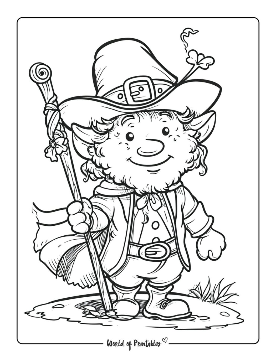Leprechaun Coloring Pages - World of Printables