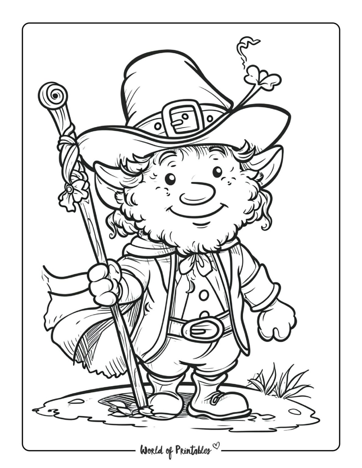 Leprechaun Coloring Pages - World of Printables