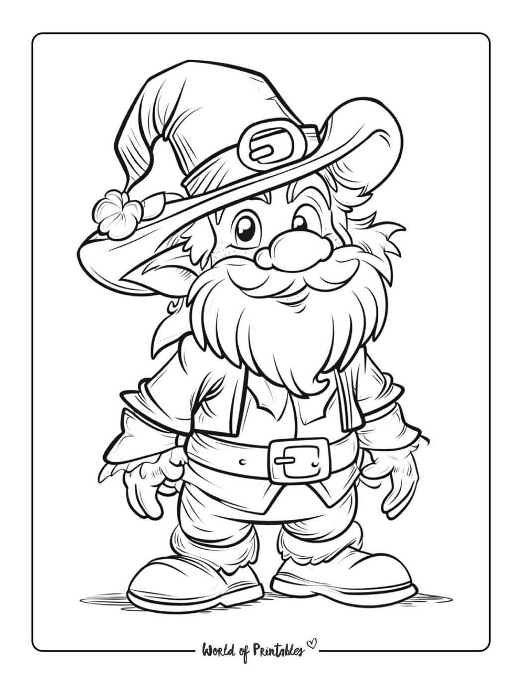Leprechaun Coloring Pages - World of Printables