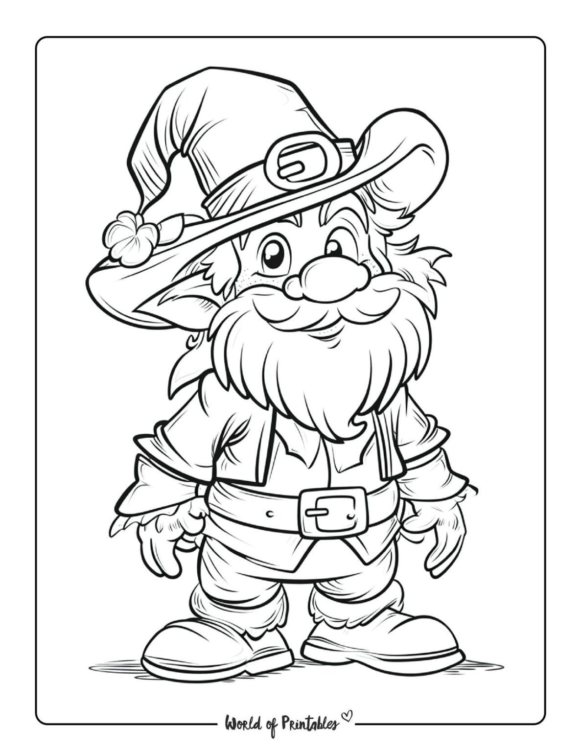 Leprechaun Coloring Pages - World of Printables