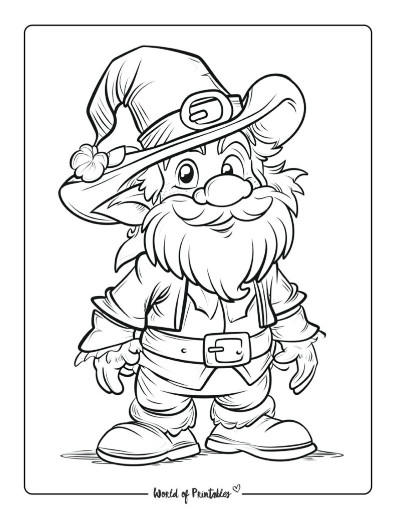 Leprechaun Coloring Pages - World of Printables