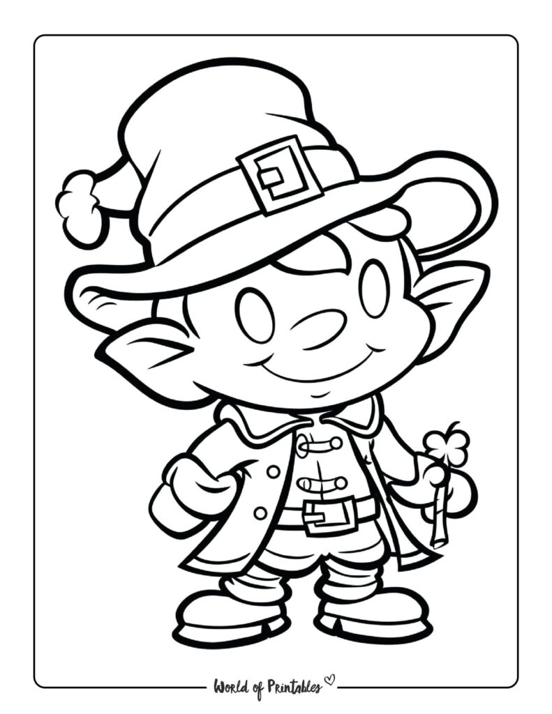 Leprechaun Coloring Pages - World of Printables