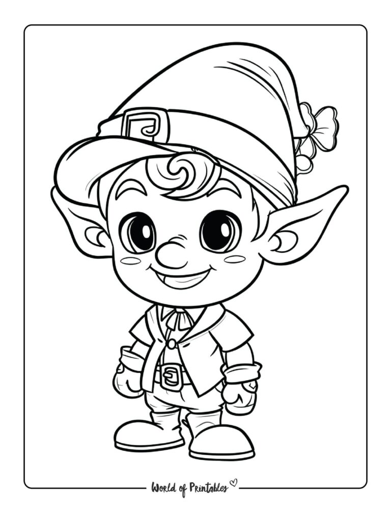 Leprechaun Coloring Pages - World of Printables