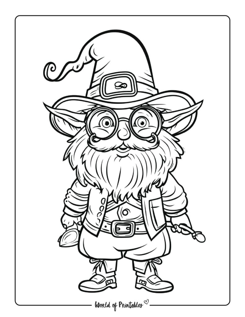 Leprechaun Coloring Pages - World of Printables