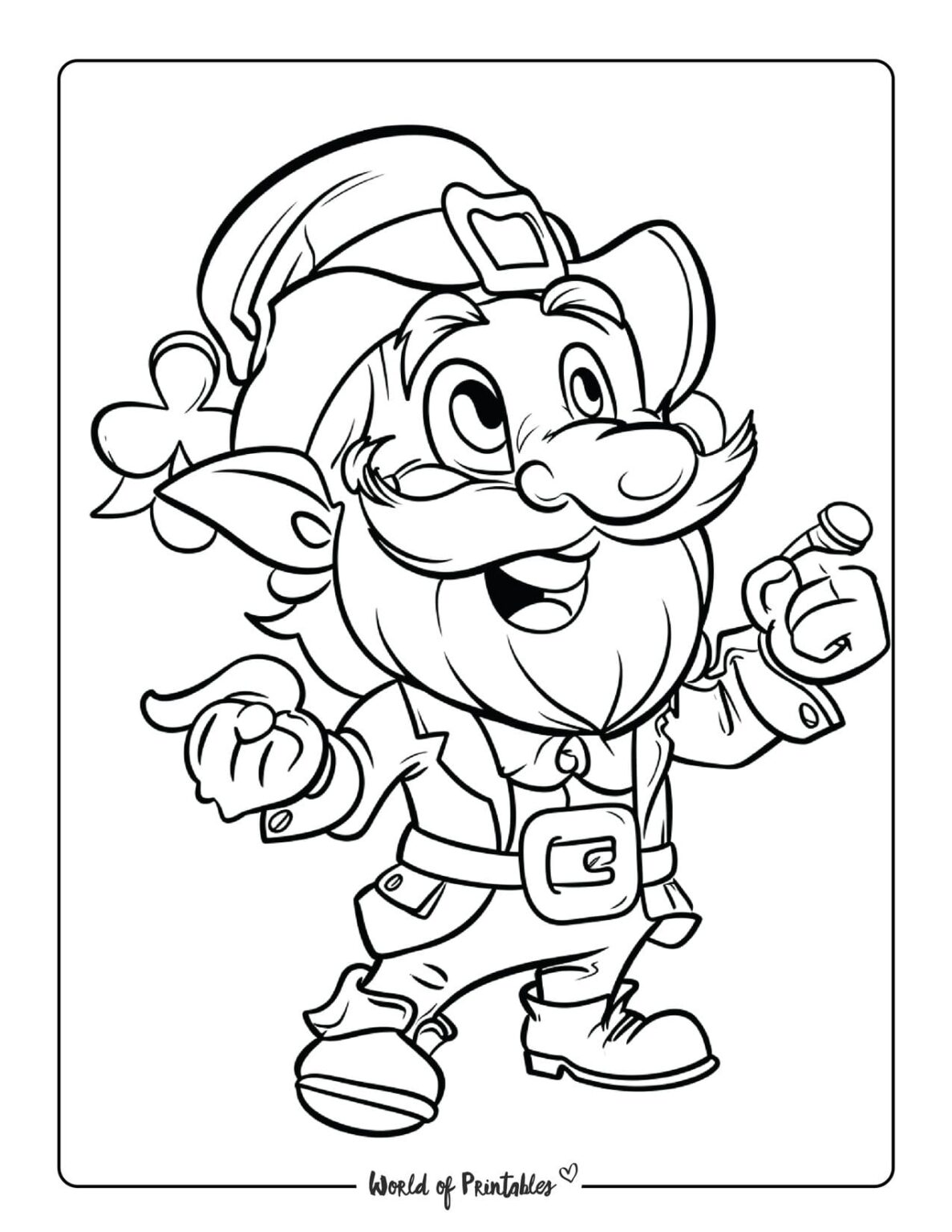 Leprechaun Coloring Pages - World of Printables