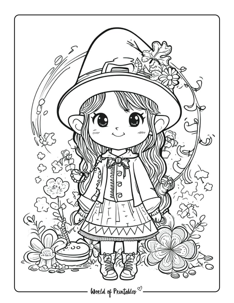 Leprechaun Coloring Pages - World of Printables