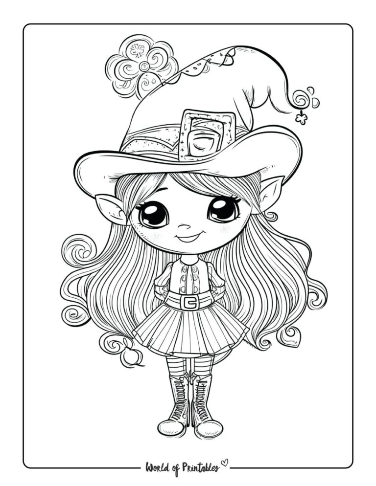 Leprechaun Coloring Pages - World of Printables