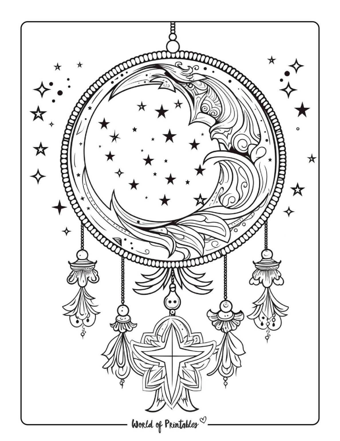 Dreamcatcher Coloring Pages - World of Printables