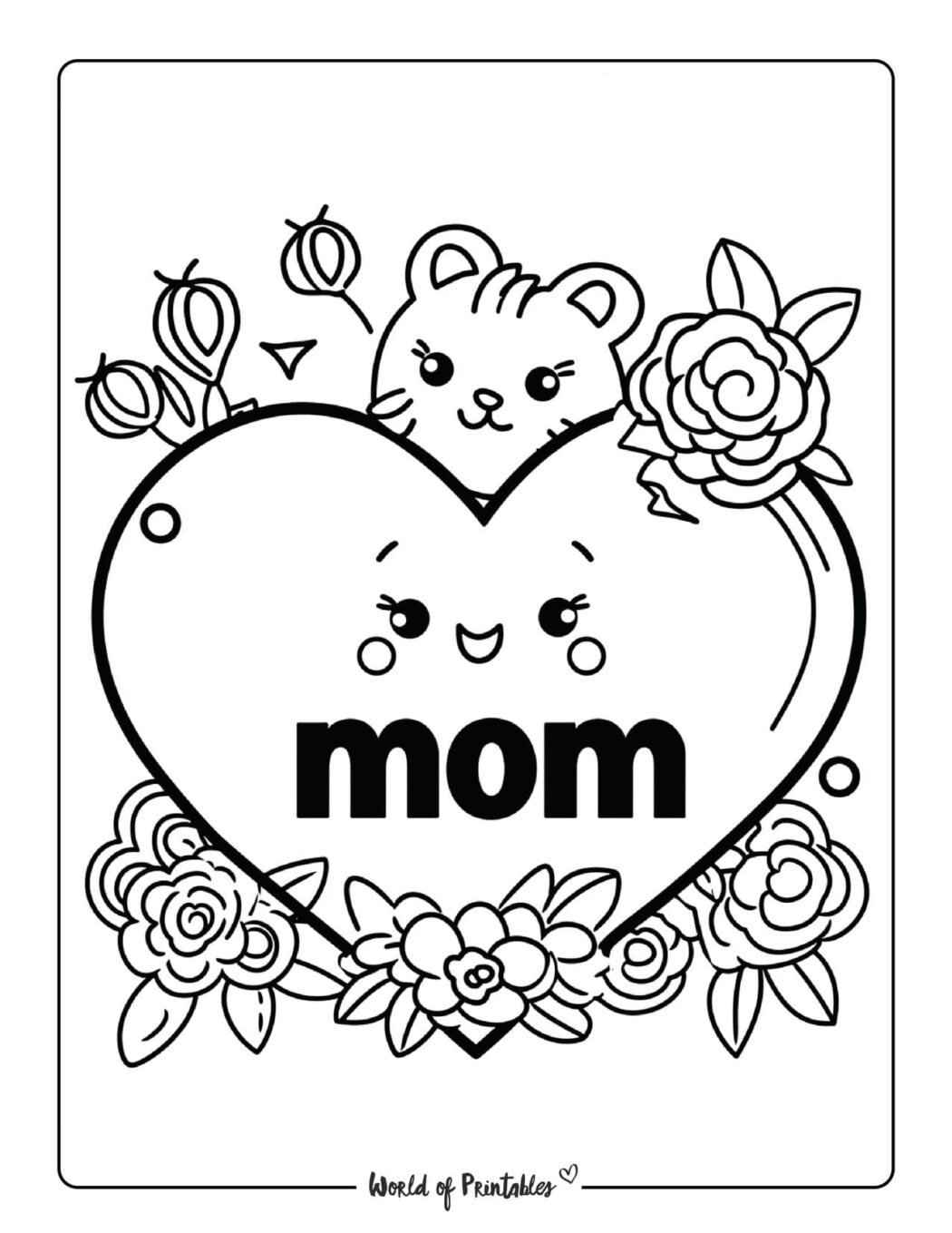 Mother's Day Coloring Pages - World of Printables