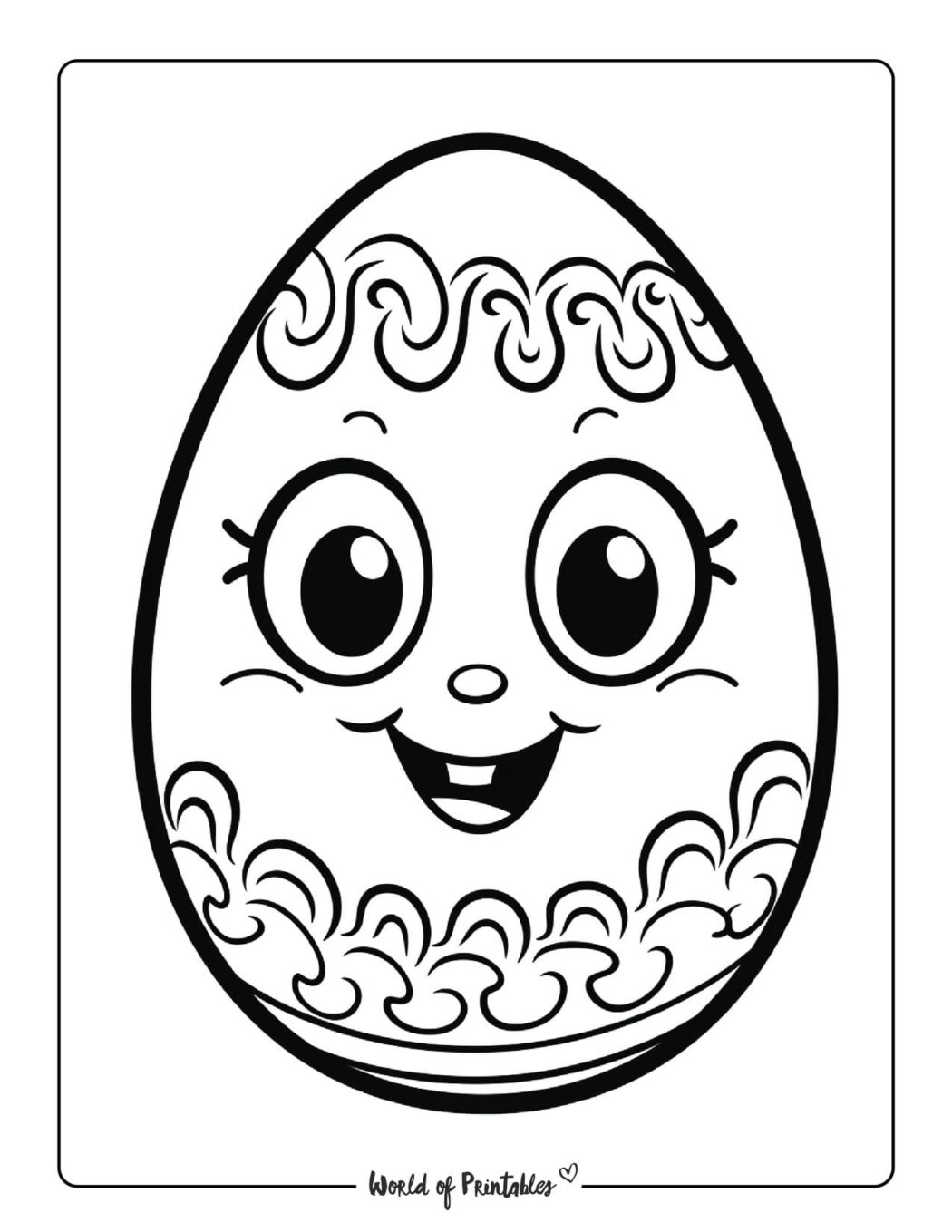 Easter Egg Coloring Pages - World of Printables