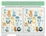 Animal Spot The Difference Games - World of Printables