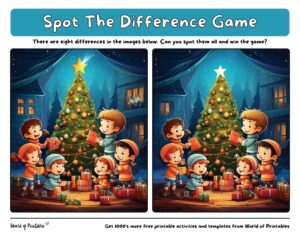 Christmas Spot The Difference Games - World of Printables