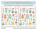 Easter Spot The Difference Games - World of Printables