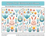 Easter Spot The Difference Games - World of Printables