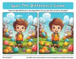 Easter Spot The Difference Games - World of Printables