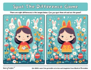 Easter Spot The Difference Games - World of Printables