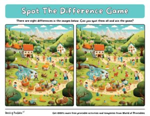 Easter Spot The Difference Games - World of Printables