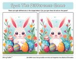 Easter Spot The Difference Games - World of Printables