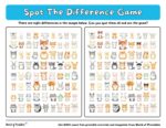 Easy Spot The Difference Games - World of Printables