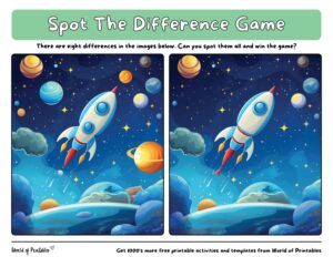 Easy Spot The Difference Games - World of Printables