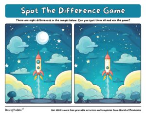 Easy Spot The Difference Games - World of Printables