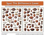 Spot The Difference Football Games - World of Printables
