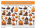 Spot The Difference Halloween Games - World of Printables