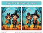 Spot The Difference Halloween Games - World of Printables