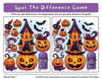 Spot The Difference Halloween Games - World of Printables