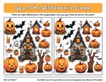 Spot The Difference Halloween Games - World of Printables