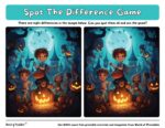 Spot The Difference Halloween Games - World of Printables