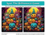 Spot The Difference Halloween Games - World of Printables