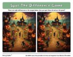 Spot The Difference Halloween Games - World of Printables