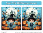 Spot The Difference Halloween Games - World of Printables