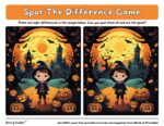 Spot The Difference Halloween Games - World of Printables