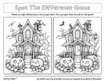 Spot The Difference Halloween Games - World of Printables