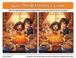 Spot The Difference Thanksgiving Games - World of Printables