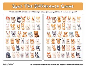 Hard Spot The Difference Games - World of Printables