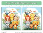 Animal Spot The Difference Games - World of Printables
