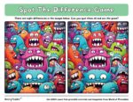 Spot The Difference - 100 Games To Print & Play! - World of Printables