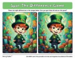 St. Patricks Day Spot The Difference Games - World of Printables