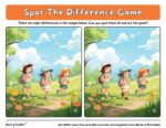 Spot The Difference Summer Games - World of Printables
