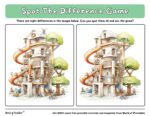 Spot The Difference Summer Games - World of Printables