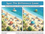 Spot The Difference Summer Games - World of Printables
