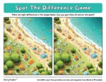 Spot The Difference Summer Games - World of Printables