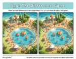 Spot The Difference Summer Games - World of Printables