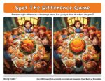 Spot The Difference Thanksgiving Games - World of Printables